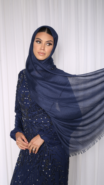 Navy Premium Modal Hijab – Shimmi Dresses