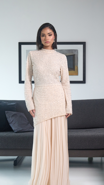 Modest formal dresses | Long sleeve evening dresses | Embellished ...